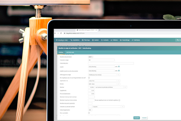 Fonctionnalités de Resalys neo